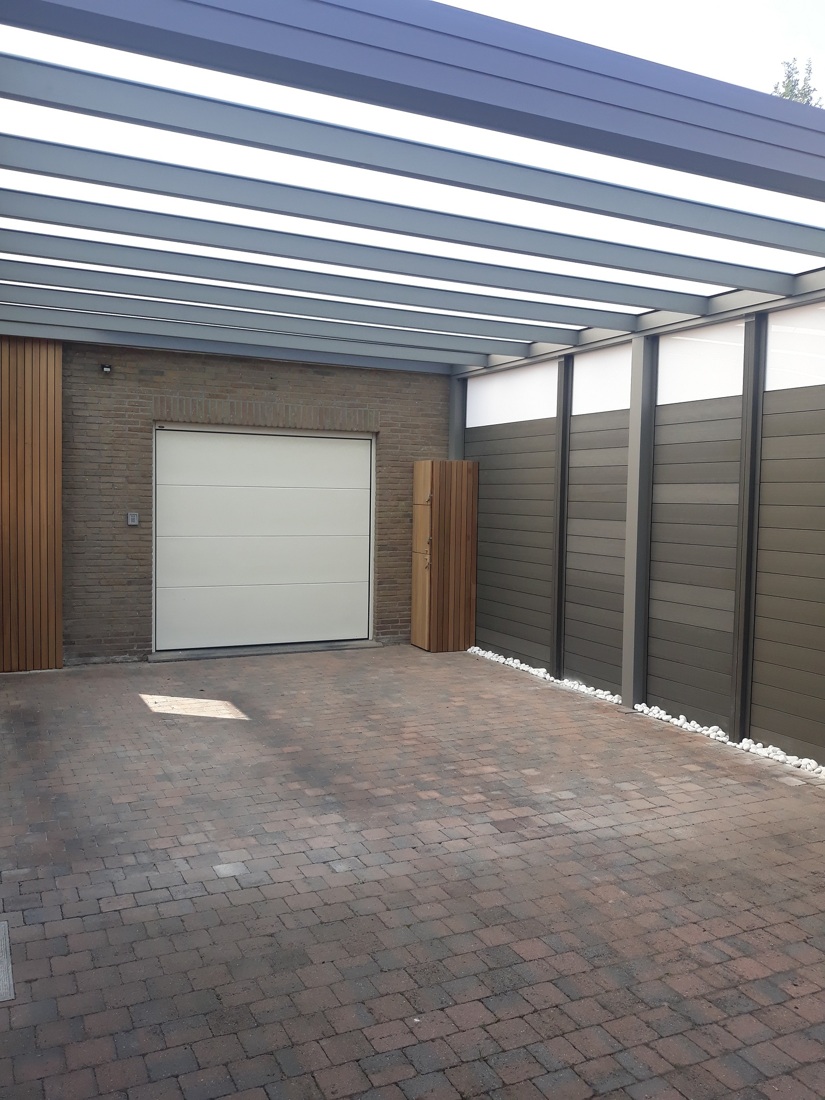 Carport met plat modern dak | Veranco